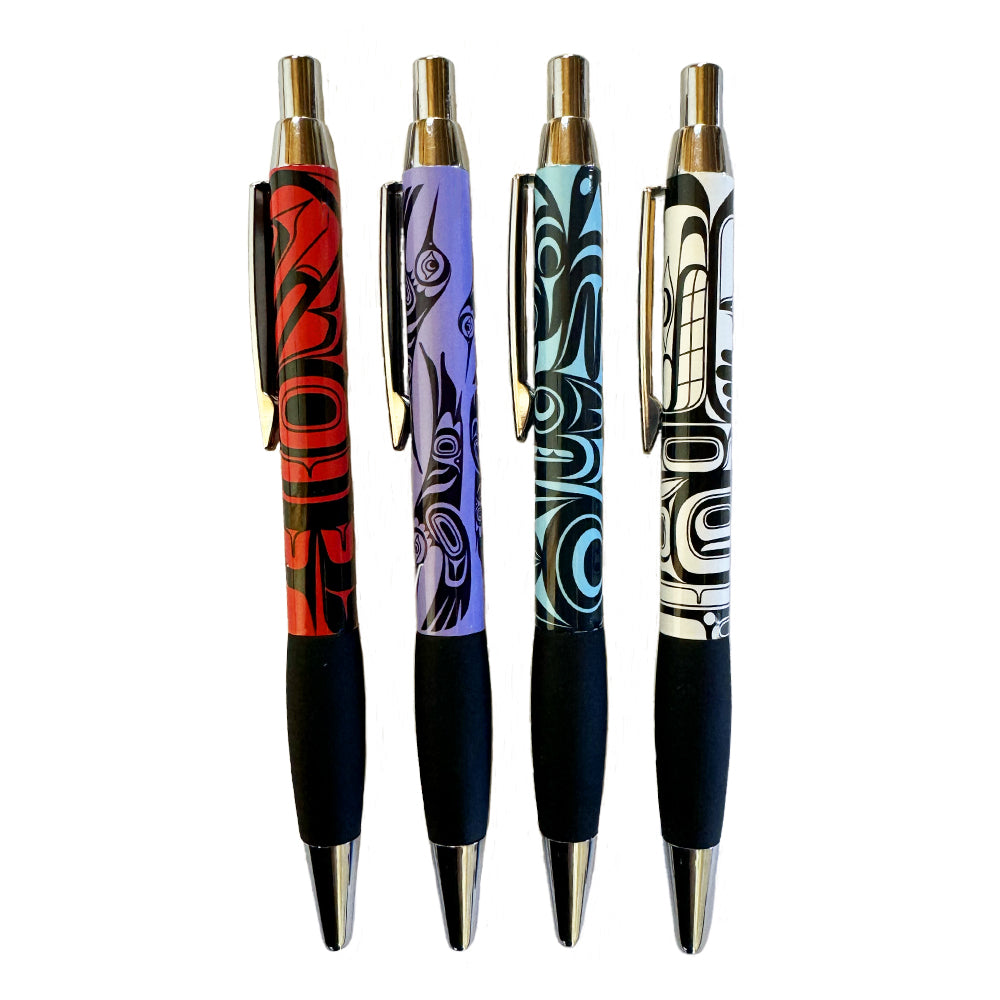 Indigenous Art Pens - 4 Pack Assorted by Native Northwest Canada ...