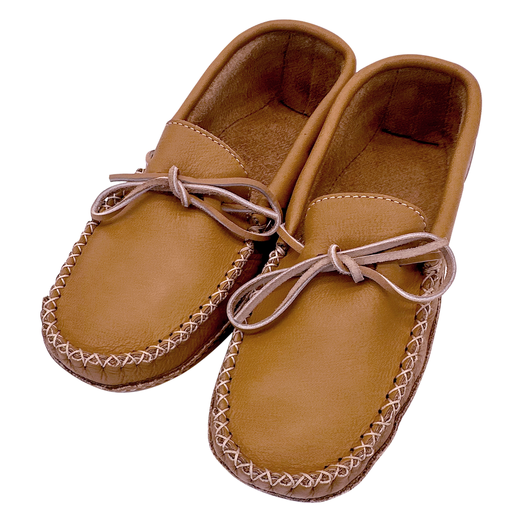 Men's Wide Width Soft-Sole Moccasin Slippers Canadian Handmade – Moccasins Canada