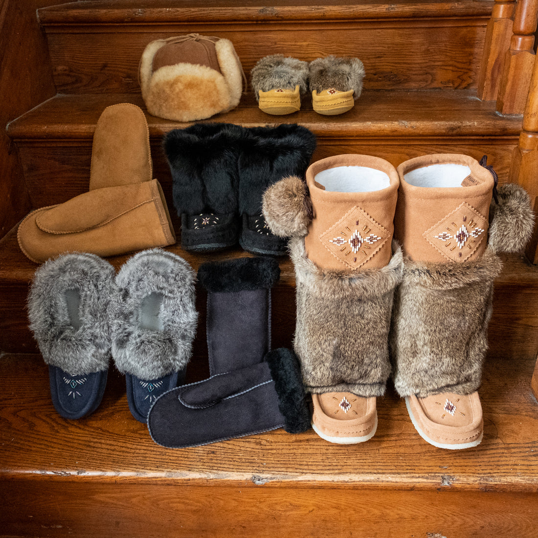 Authentic Native American Moccasins Handmade from Genuine Leather ...
