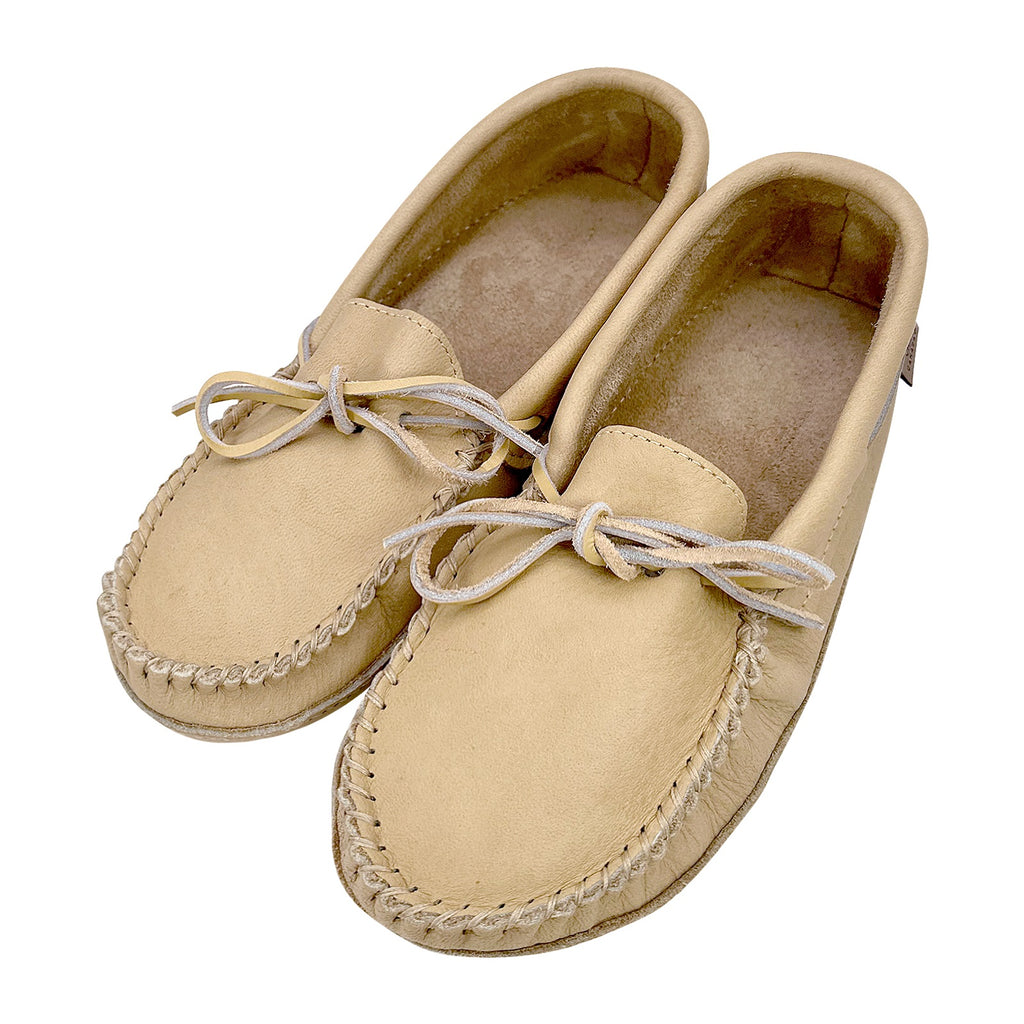 Men's Extra Wide Width Soft-Sole Moccasin Slippers Canadian Handmade ...