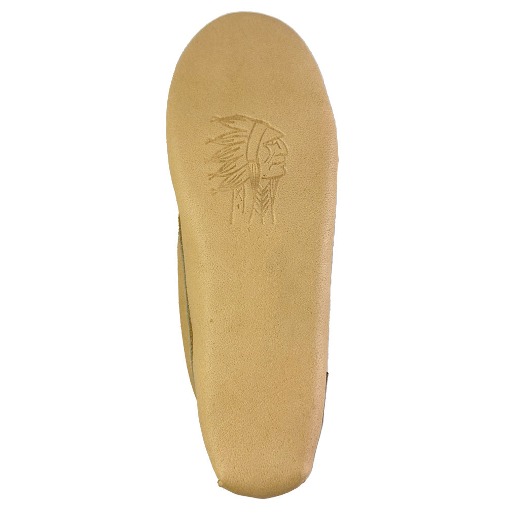 Womens Handmade Genuine Moose Hide Leather Soft-Sole Moccasin Slippers ...