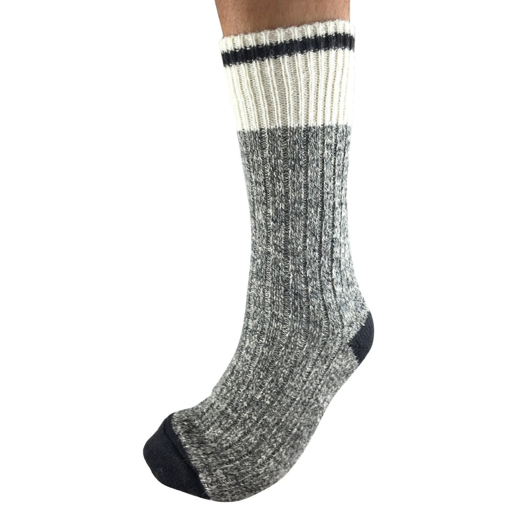 Duray 100% Canadian Made Marled Wool Universal Work Crew Socks ...