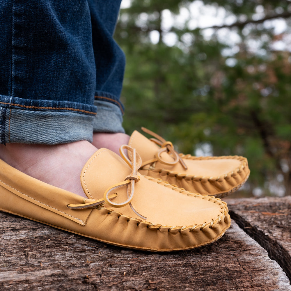 Best Extra Wide Width Mens Suede Leather Moccasin Slippers & House ...
