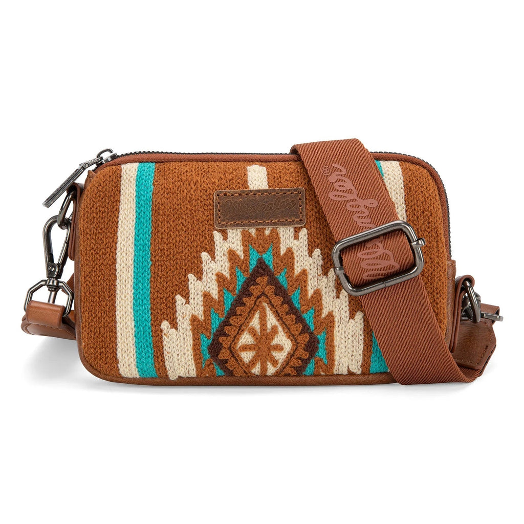 Wrangler Southwestern Knitted Mini Wallet Crossbody Bag – Moccasins Canada