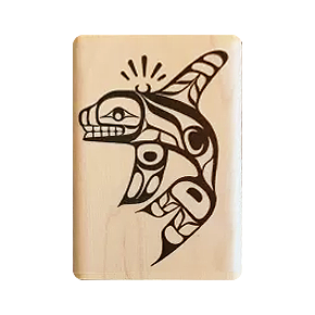Bill Helin Canadian Made Wooden & Rubber Stamp Indigenous Art Design ...
