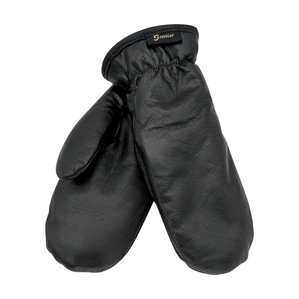 Men's Sheepskin Lined Leather Mittens Canadian Made Fourrures Grenier ...