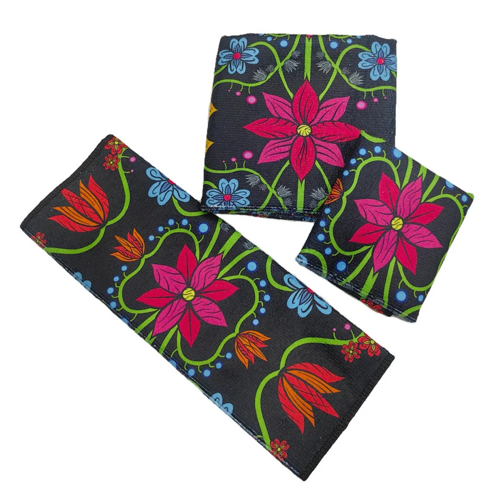 Indigenous Art Microfiber Multipurpose 3-Piece Cloths by KEYA Bedding ...