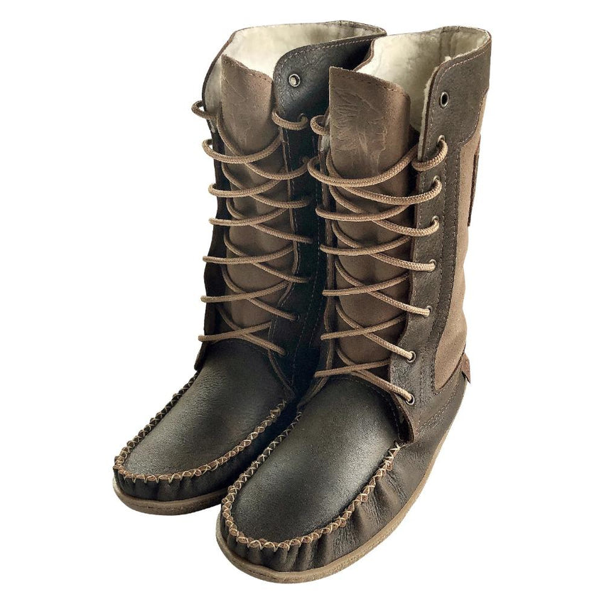 Authentic Native American Genuine Suede Leather Mukluk Moccasin Boots ...