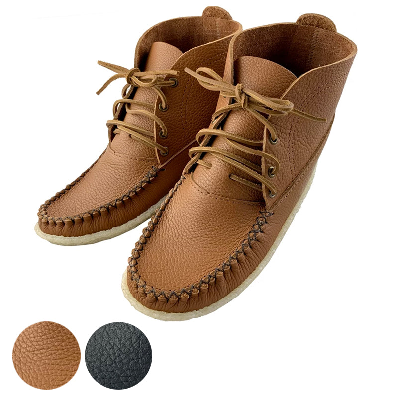 Men's Native Authentic Genuine Leather Moccasin Style Ankle Boots ...