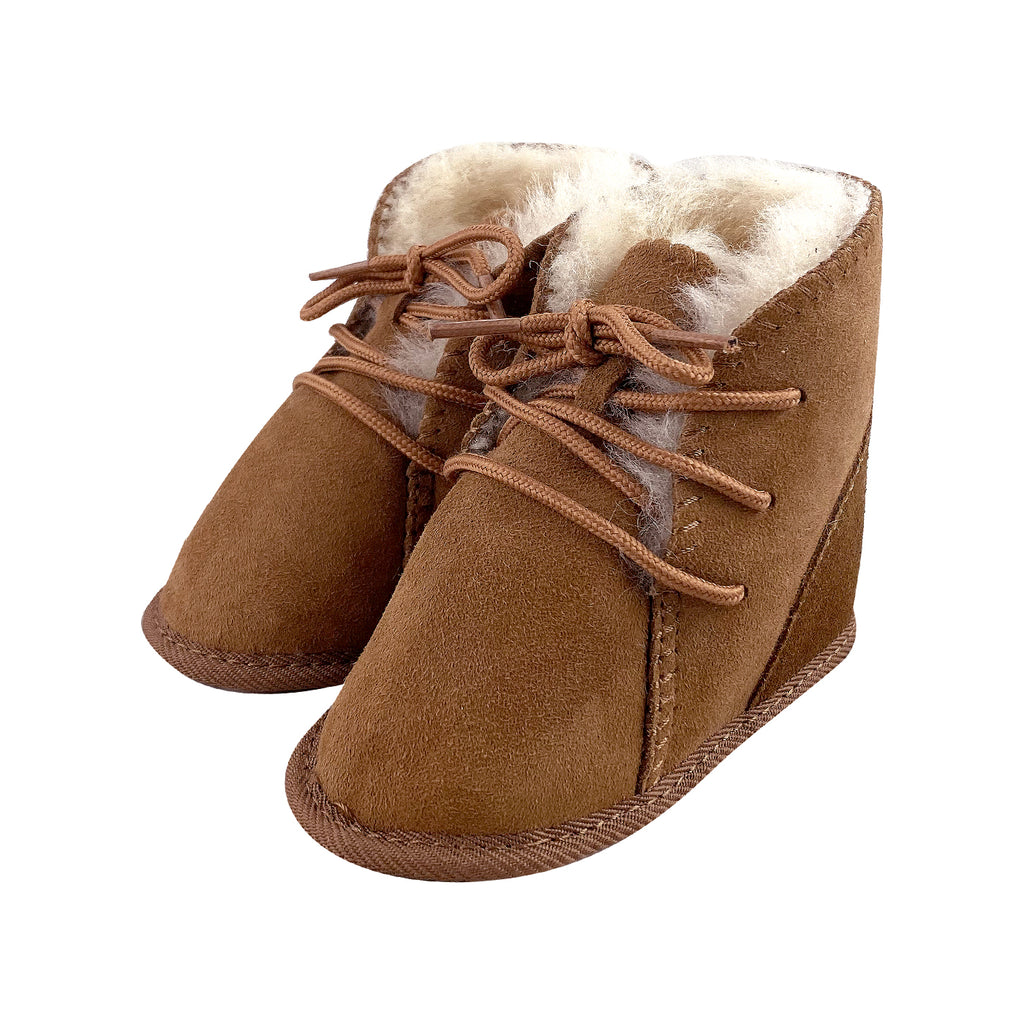Baby Booties for Infants & Toddlers Soft Sole Sheepskin Lined ...