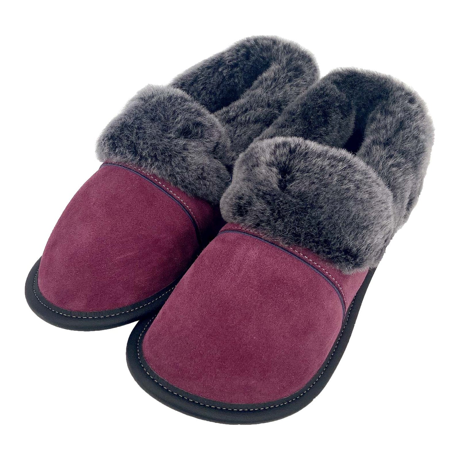 Genuine Canadian Handmade Women's Sheepskin Soft Sole Indoor Slippers ...
