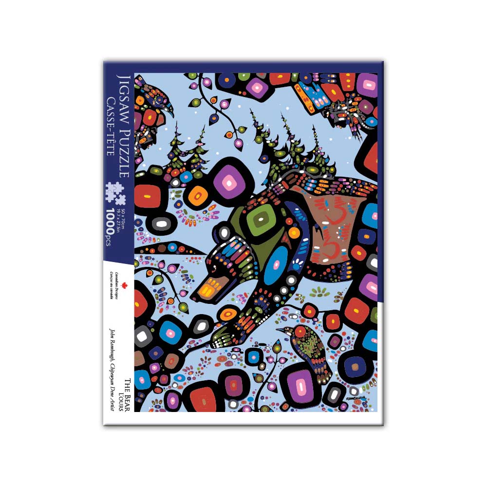 Oscardo Native Art Jigsaw Puzzle 1000 Pieces – Moccasins Canada