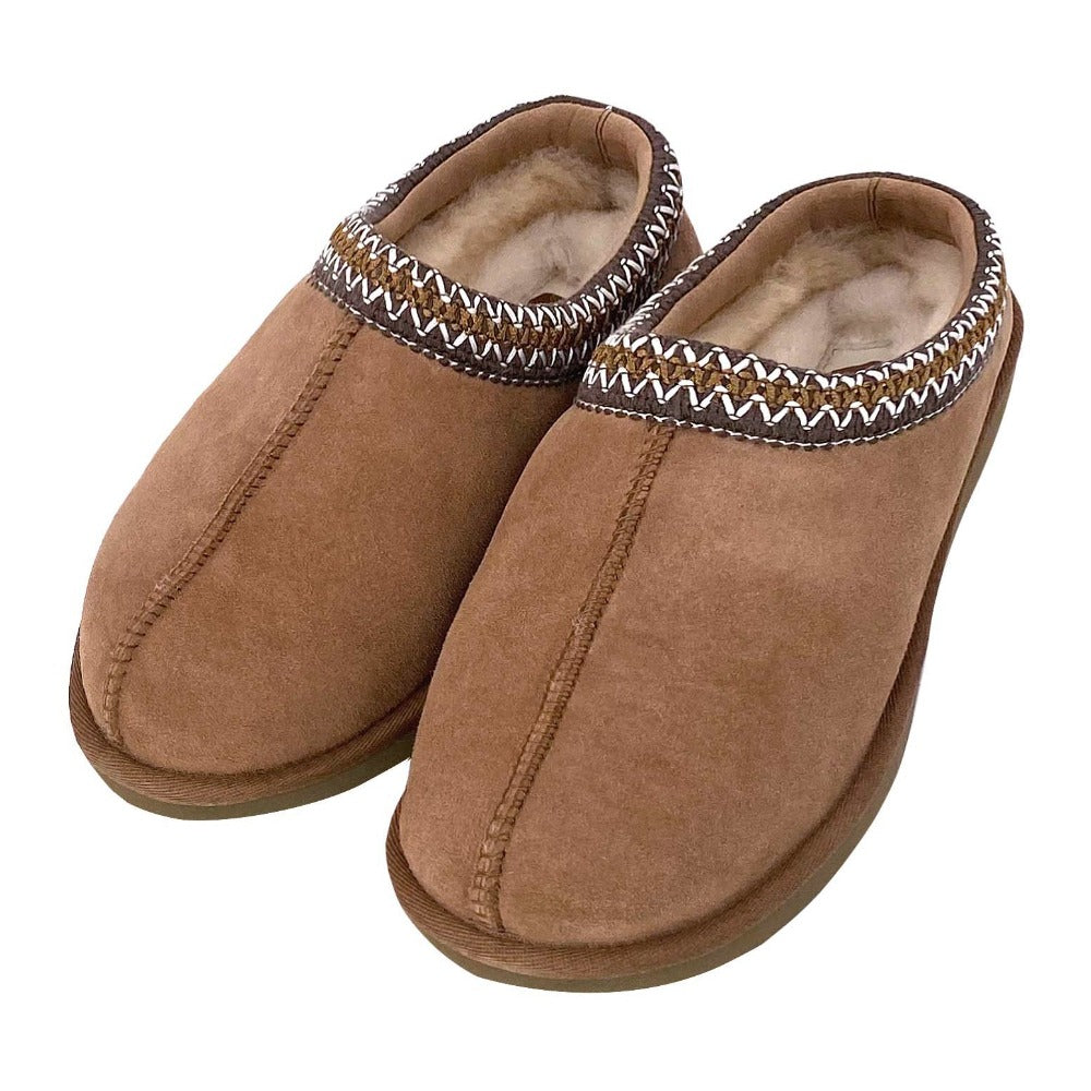 Women's UGG Style Genuine Sheepskin Mule Slip-On Slippers – Moccasins ...